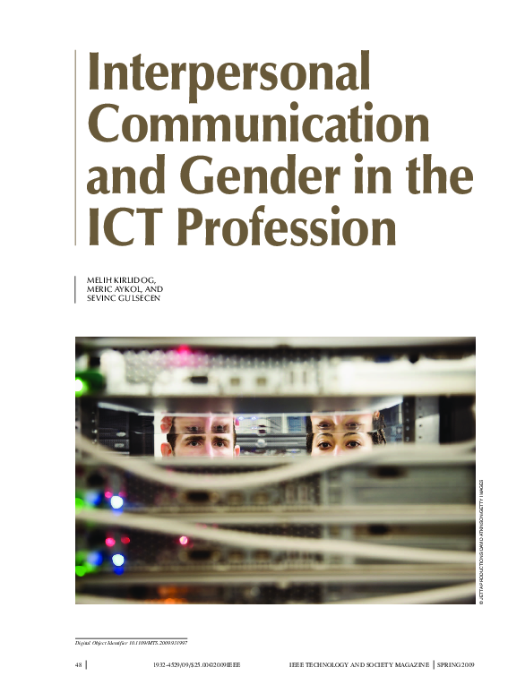 (PDF) Interpersonal communication and gender in the ICT profession