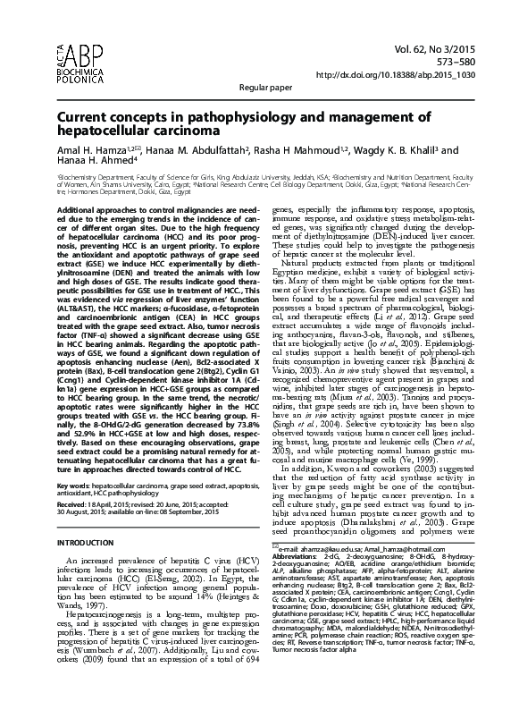 (PDF) Current concepts in pathophysiology and management of ...
