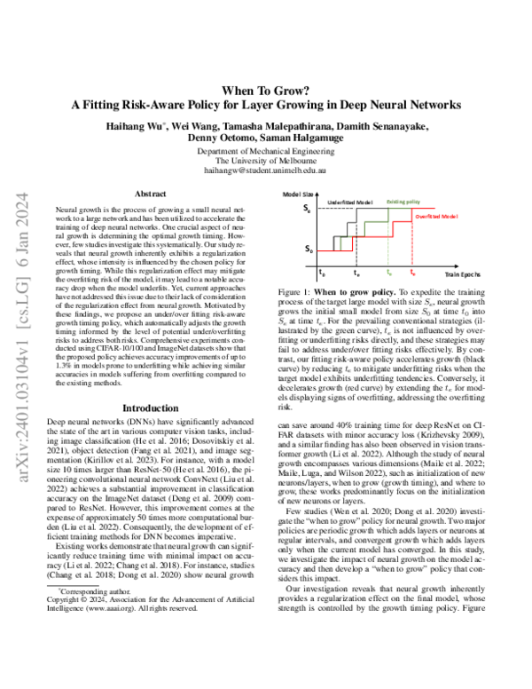 (PDF) When To Grow? A Fitting Risk-Aware Policy for Layer Growing in ...