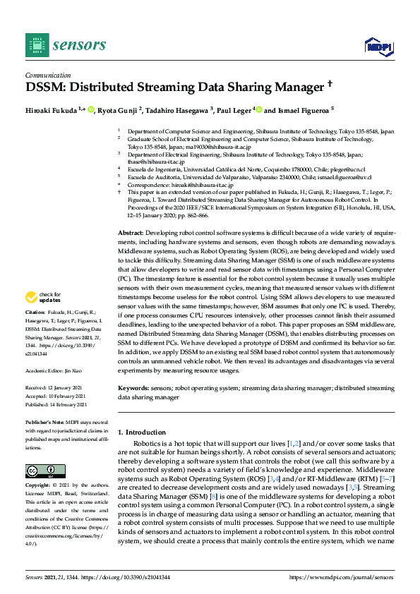 (PDF) DSSM: Distributed Streaming Data Sharing Manager