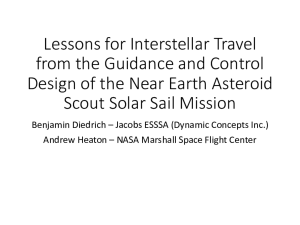 (PDF) Lessons for Interstellar Travel from the Guidance and Control ...