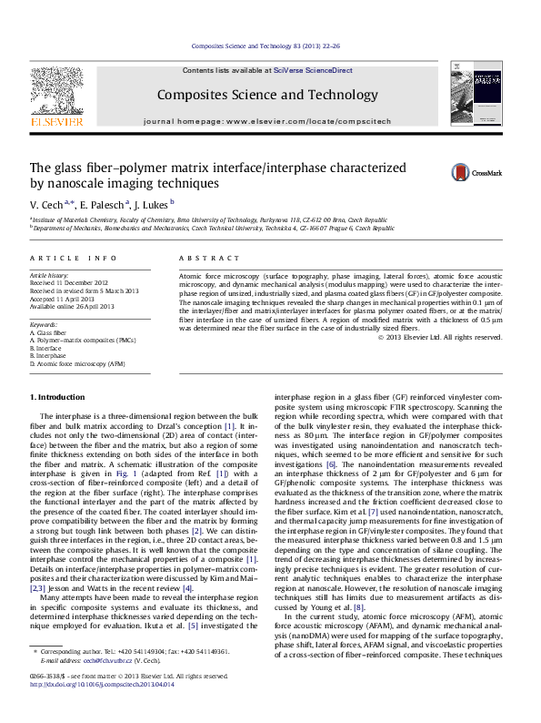 (PDF) The glass fiber–polymer matrix interface/interphase characterized ...
