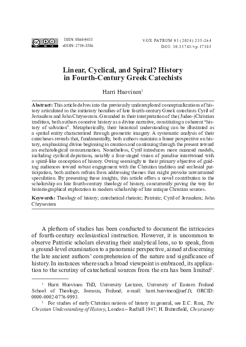 (PDF) Linear, Cyclical, and Spiral? History in Fourth-Century Greek ...