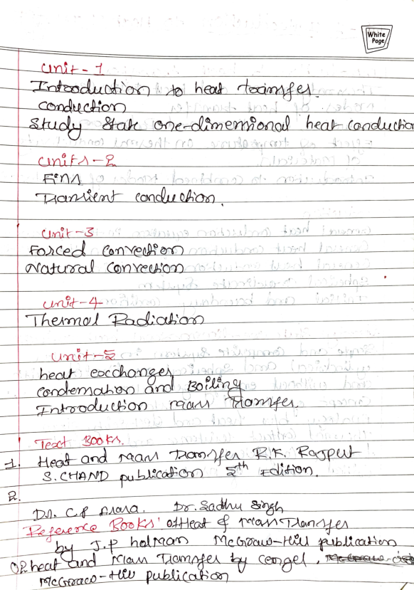 (PDF) Heat and Mass Transfer Notes