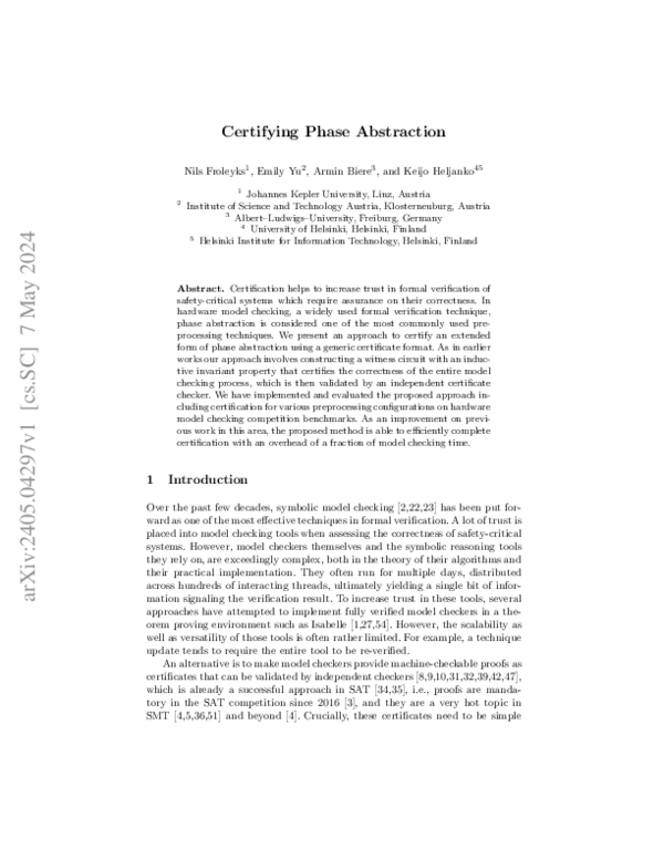 (PDF) Certifying Phase Abstraction