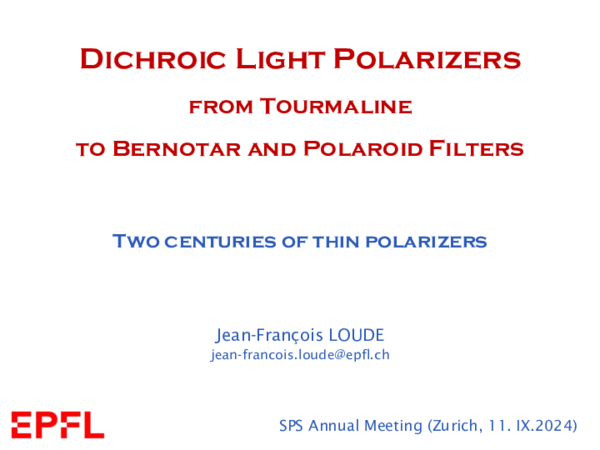 (PDF) Dichroic Polarizers (SPS-2024)