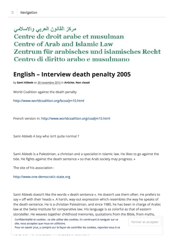 (PDF) Interview death penalty - Sami Aldeeb | Sami Aldeeb - Academia.edu