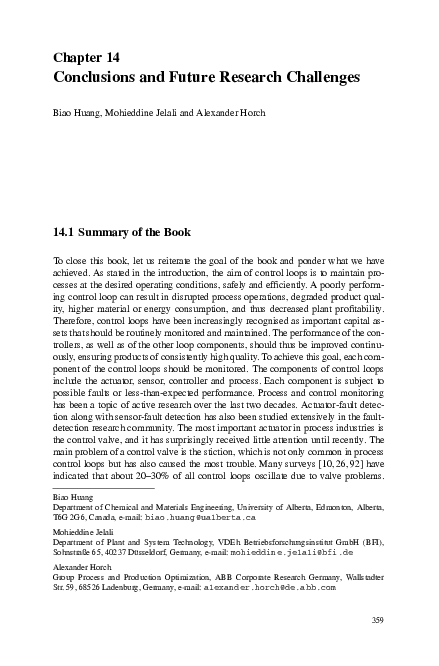 (PDF) Chapter 14 Conclusions and Future Research Challenges