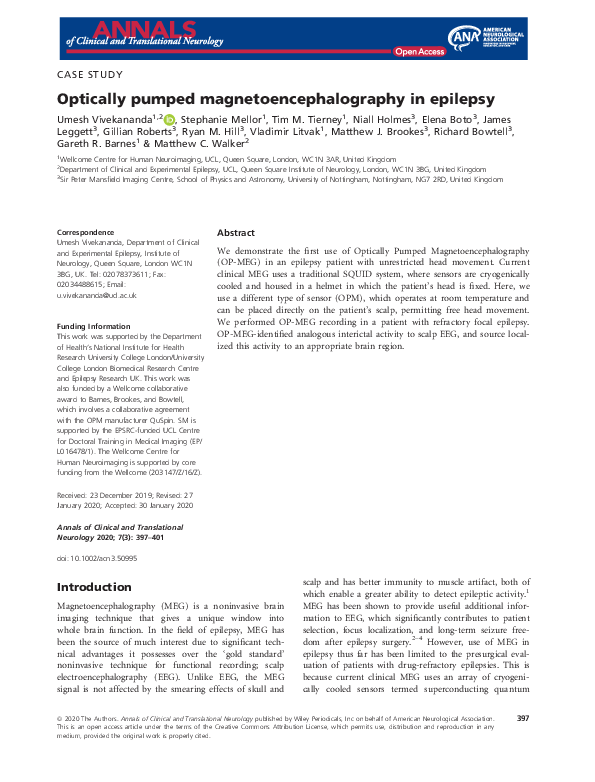 (PDF) Optically pumped magnetoencephalography in epilepsy
