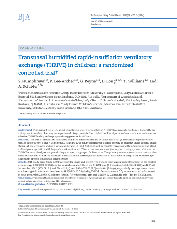(PDF) Transnasal humidified rapid-insufflation ventilatory exchange ...