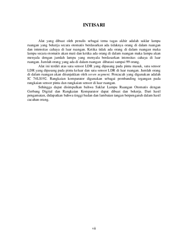 (PDF) Saklar lampu ruangan otomatis dengan gerbang digital dan ...