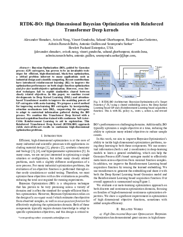 (PDF) RTDK-BO: High Dimensional Bayesian Optimization with Reinforced ...