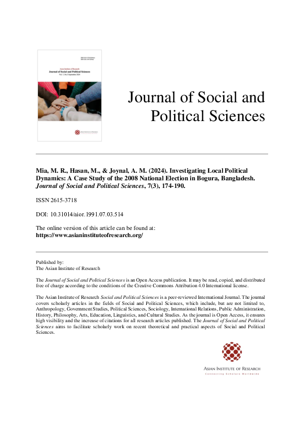 (PDF) Journal of Social and Political Sciences