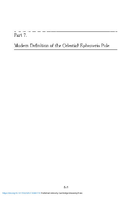 (PDF) Overview and Proposition for a Modern Definition of the CEP