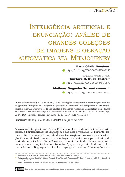 (PDF) Intelligência artificial e enunciação: análise de grandes ...