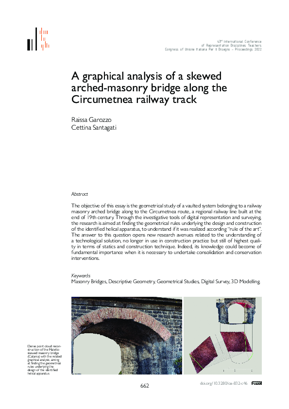 (PDF) A graphical analysis of a skewed arched-masonry bridge along the ...