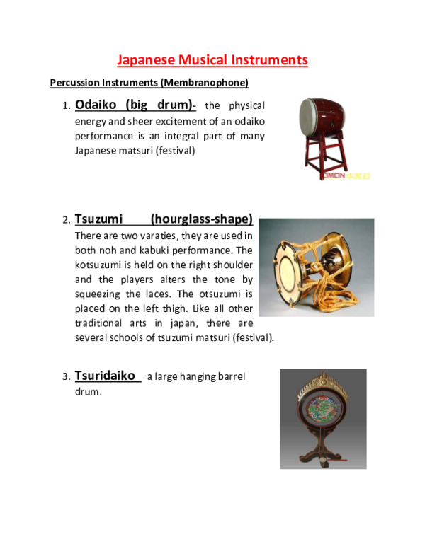 (PDF) Japanese Musical Instruments