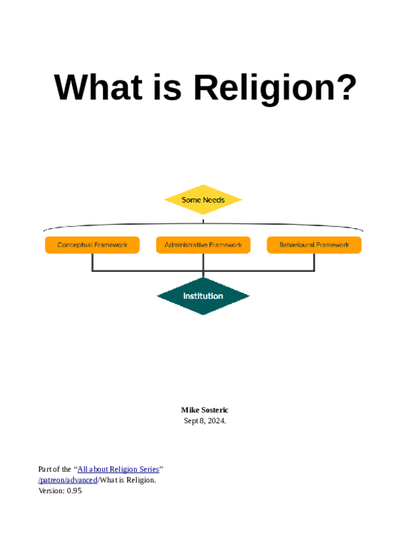 (PDF) What is Religion