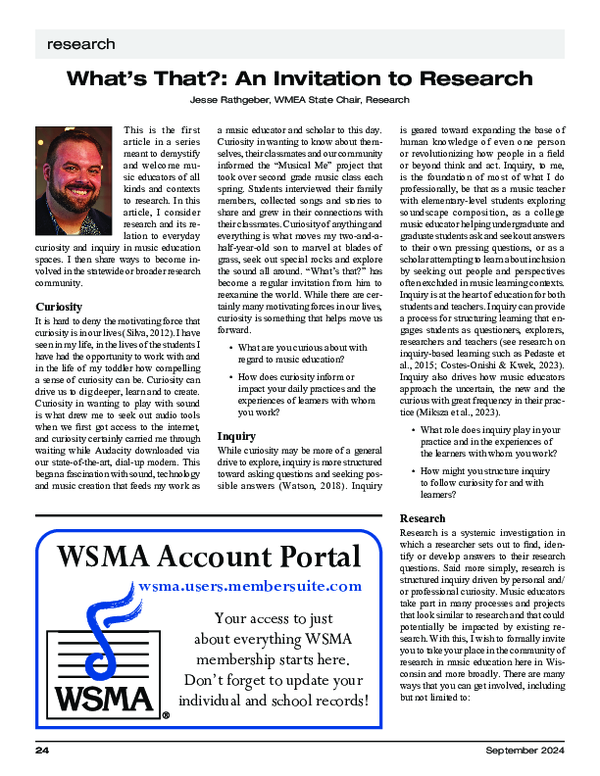 (PDF) What's That?: An Invitation to Research