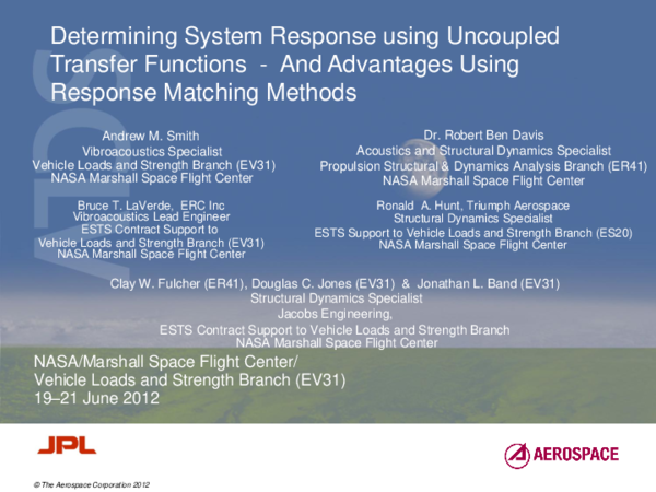 (PDF) Determining System Response using Uncoupled Transfer Functions ...