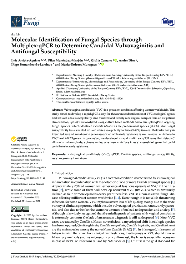 (PDF) Molecular Identification of Fungal Species through Multiplex-qPCR ...