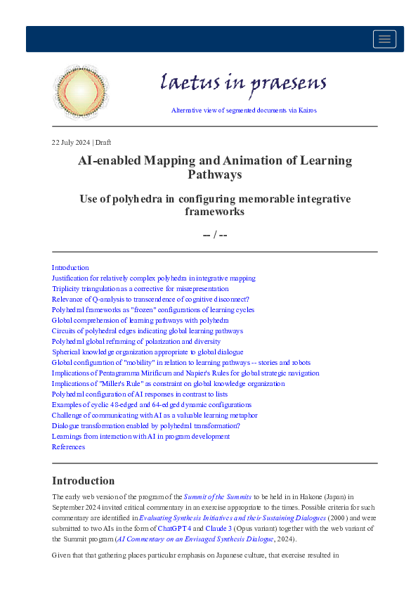 (PDF) AI-enabled Mapping and Animation of Learning Pathways: Use of polyhedra in configuring ...
