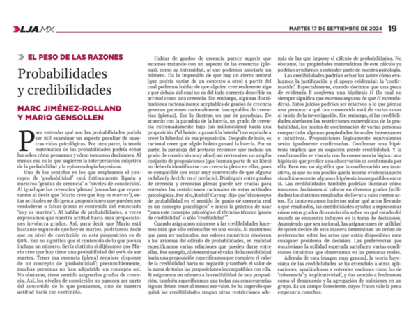 (PDF) Probabilidades y credibilidades