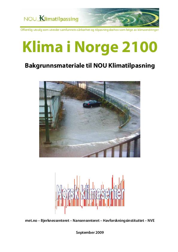 (PDF) Klima i Norge 2100. Bakgrunnsmateriale til NOU Klimatilplassing
