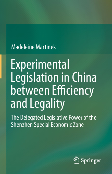 (PDF) Experimental Legislation in China between Efficiency and Legality