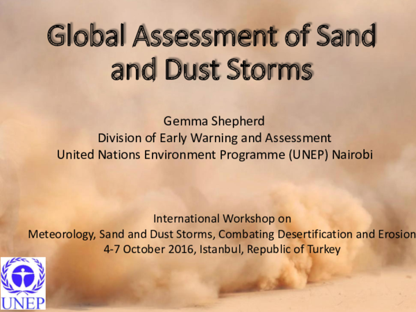 (PDF) Global assessment of sand and dust storms