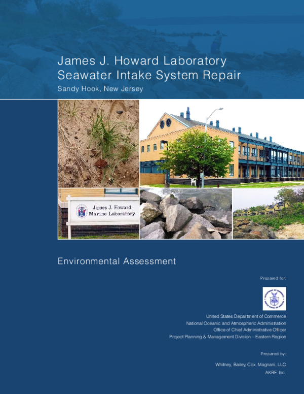 (PDF) James J. Howard Laboratory Seawater Intake system repair : final ...