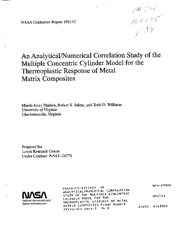 (PDF) An analytical/numerical correlation study of the multiple ...