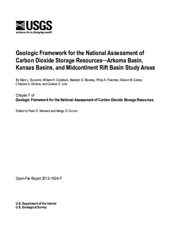 (PDF) Geologic framework for the national assessment of carbon dioxide ...