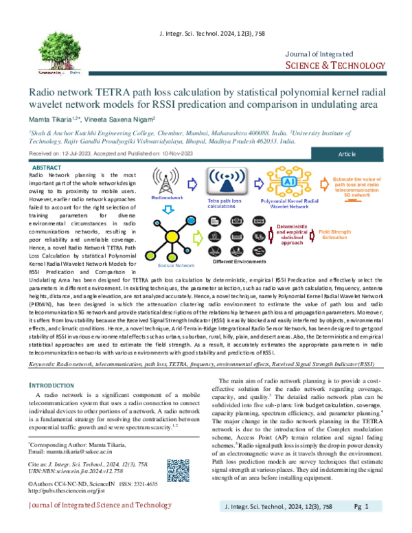 (PDF) Radio network TETRA path loss calculation by statistical ...