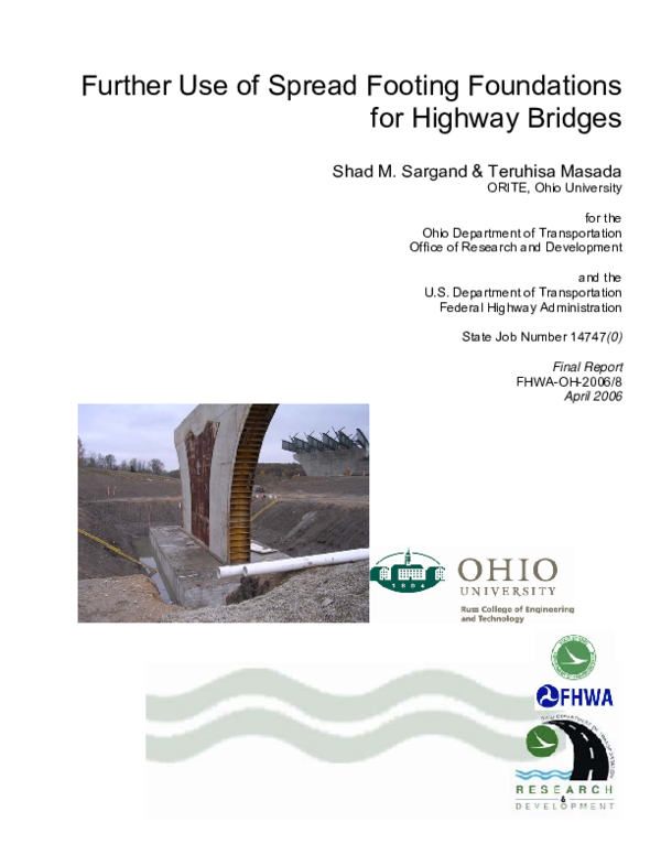 (PDF) Evaluating Spread Footings for Highway Bridges