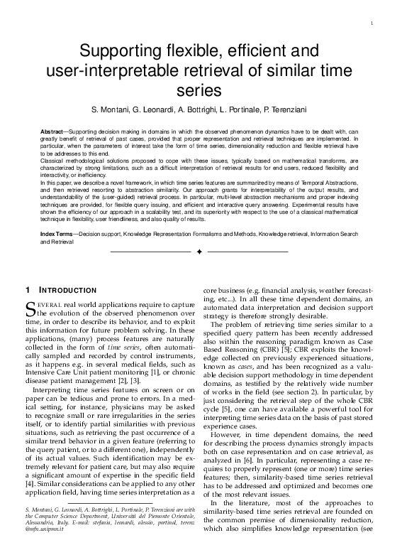 (PDF) Flexible Retrieval of Time Series Data