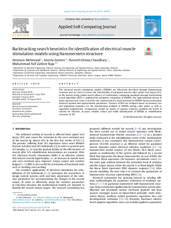(PDF) Backtracking search heuristics for identification of electrical ...