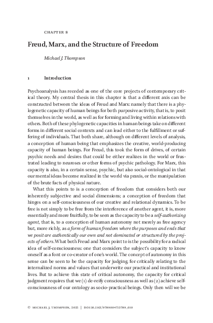 (PDF) Freud, Marx and the Structure of Freedom