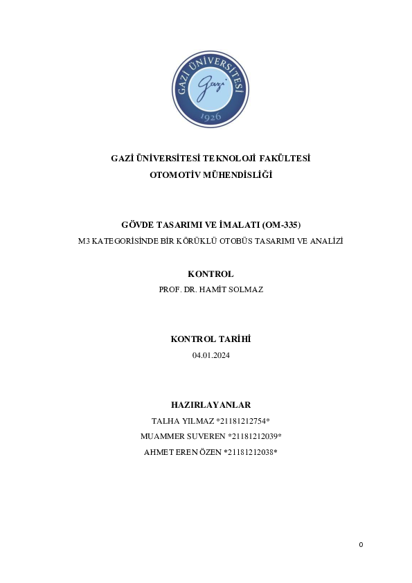 (PDF) M3 Type Bus Design and Analysis