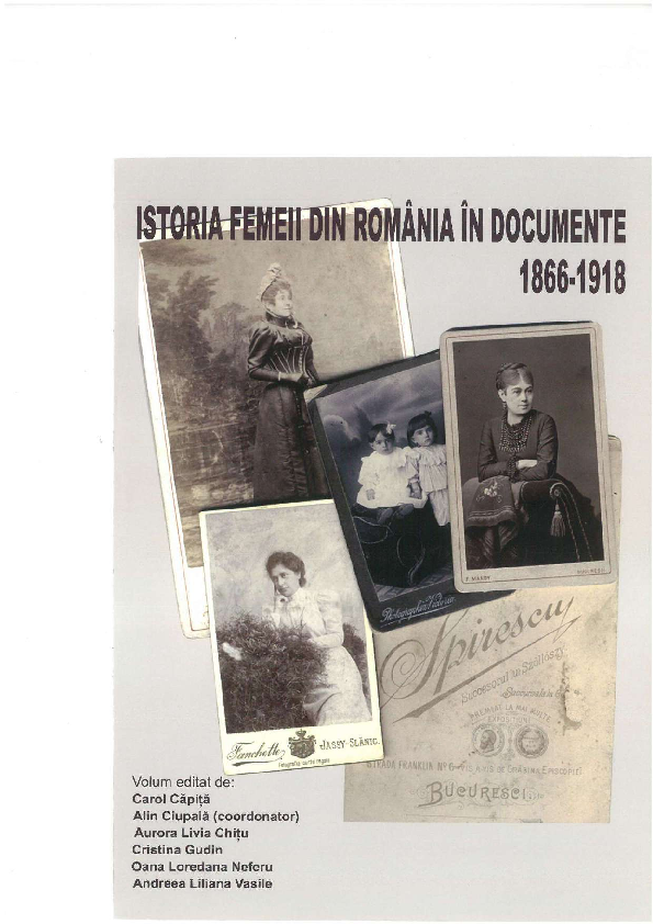 (PDF) Istoria femeii din Romania in documente edit coord Alin Ciupala