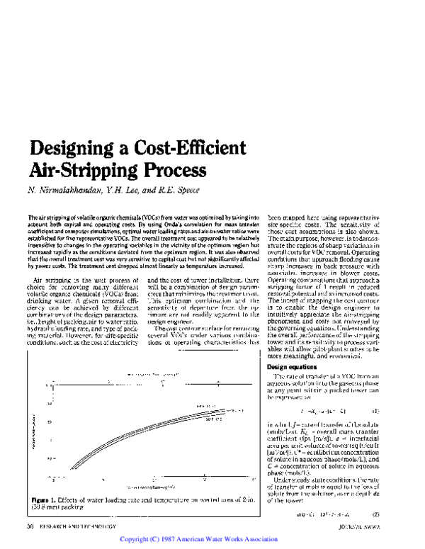 (PDF) Designing a Cost-Efficient Air-Stripping Process