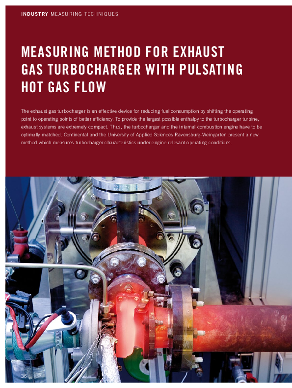 (PDF) Measuring method for exhaust gas turbocharger with pulsating hot ...