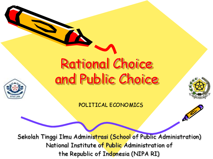 (PDF) Rational Choice and Public Choice