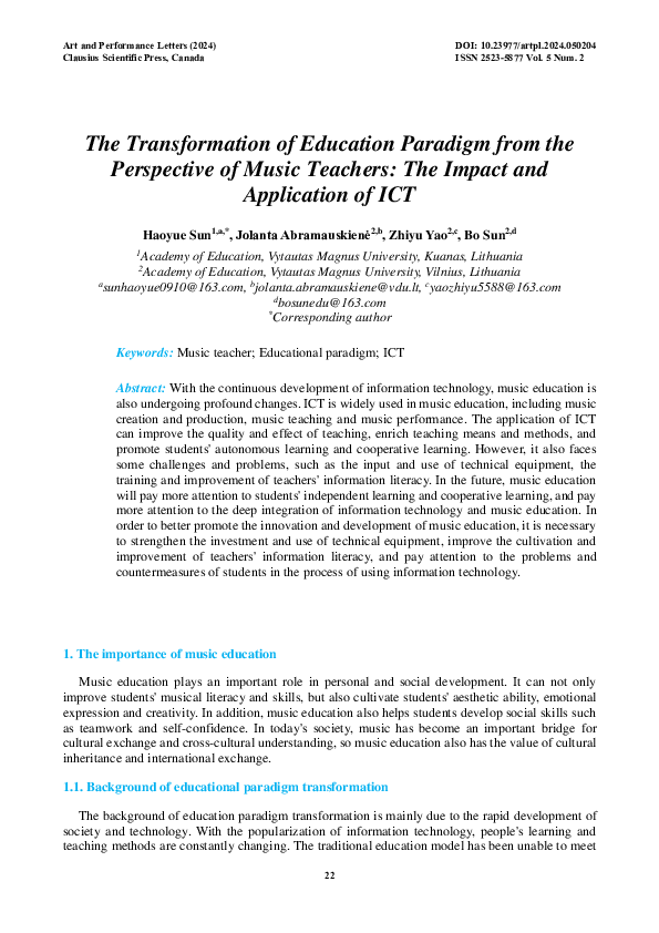 (PDF) The Transformation of Education Paradigm from the Perspective of ...