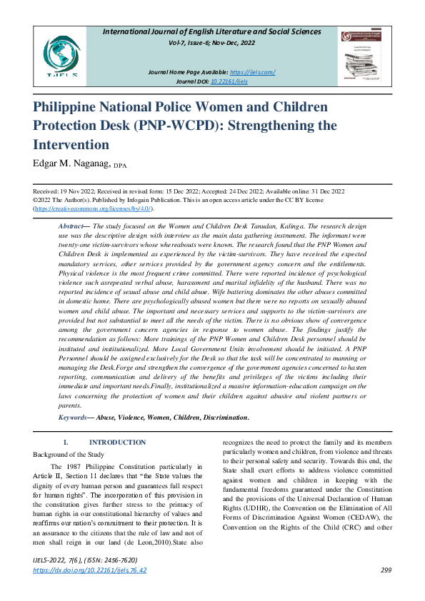 (PDF) Philippine National Police Women and Children Protection Desk ...