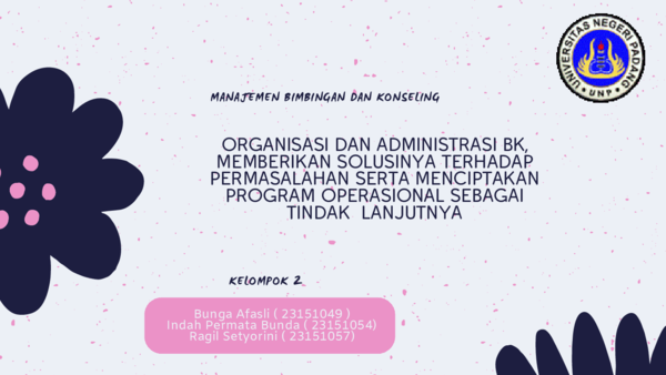 (PDF) PPT ORGANISASI DAN ADMINISTRASI BK