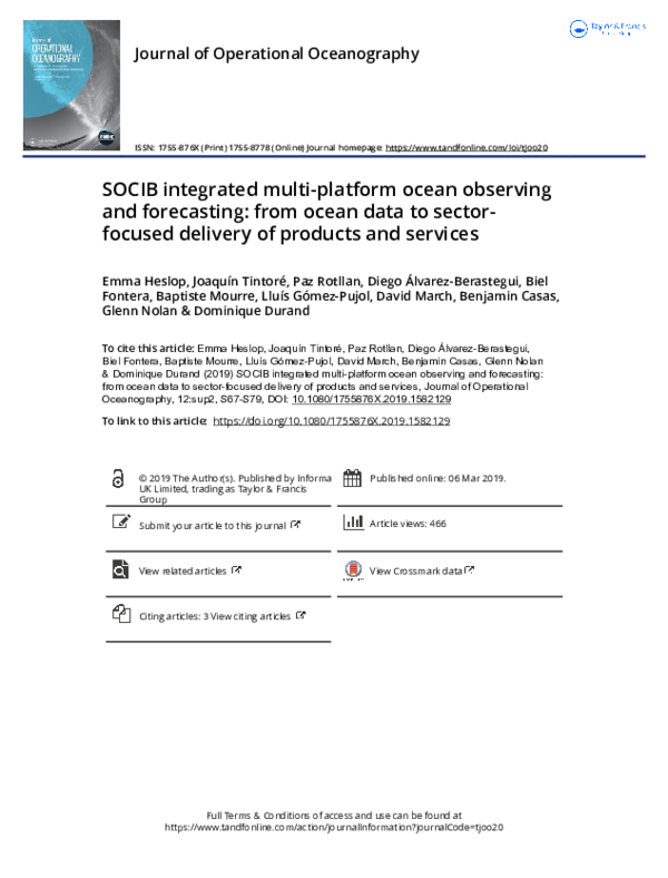 (PDF) SOCIB integrated multi-platform ocean observing and forecasting ...