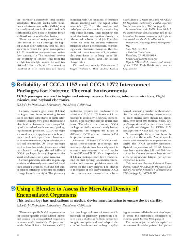 (PDF) Using a Blender to Assess the Microbial Density of Encapsulated ...