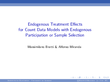 (PDF) SETPOISSON: Stata module to estimate a Selection Endogenous Treatment Poisson model by MSL ...