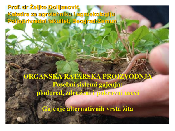 (PDF) Organska ratarska proizvodnja